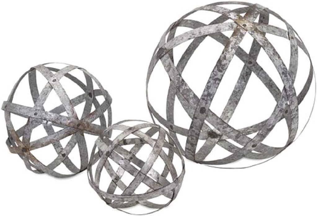 Amazon.com: CC Home Furnishings Set of 3 Industrial Chic Rustic ...