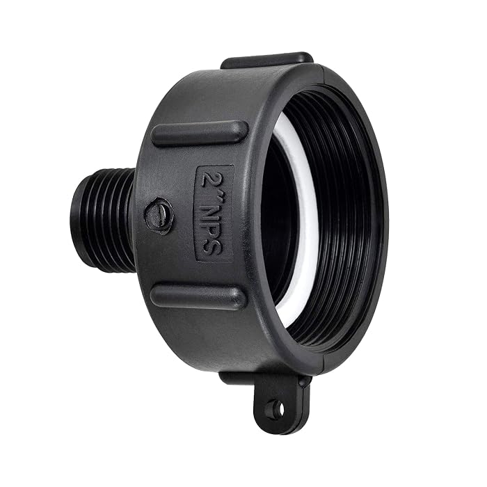 Buy 275 330 G IBC Tote Adapter - IBC Tote Drain Adapter Fittings 2" NPS ...