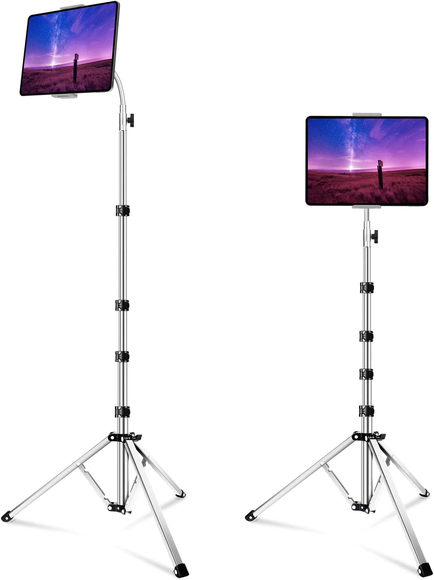 Amazon.com: elitehood Aluminum iPad Tripod Stand, 72in Height ...