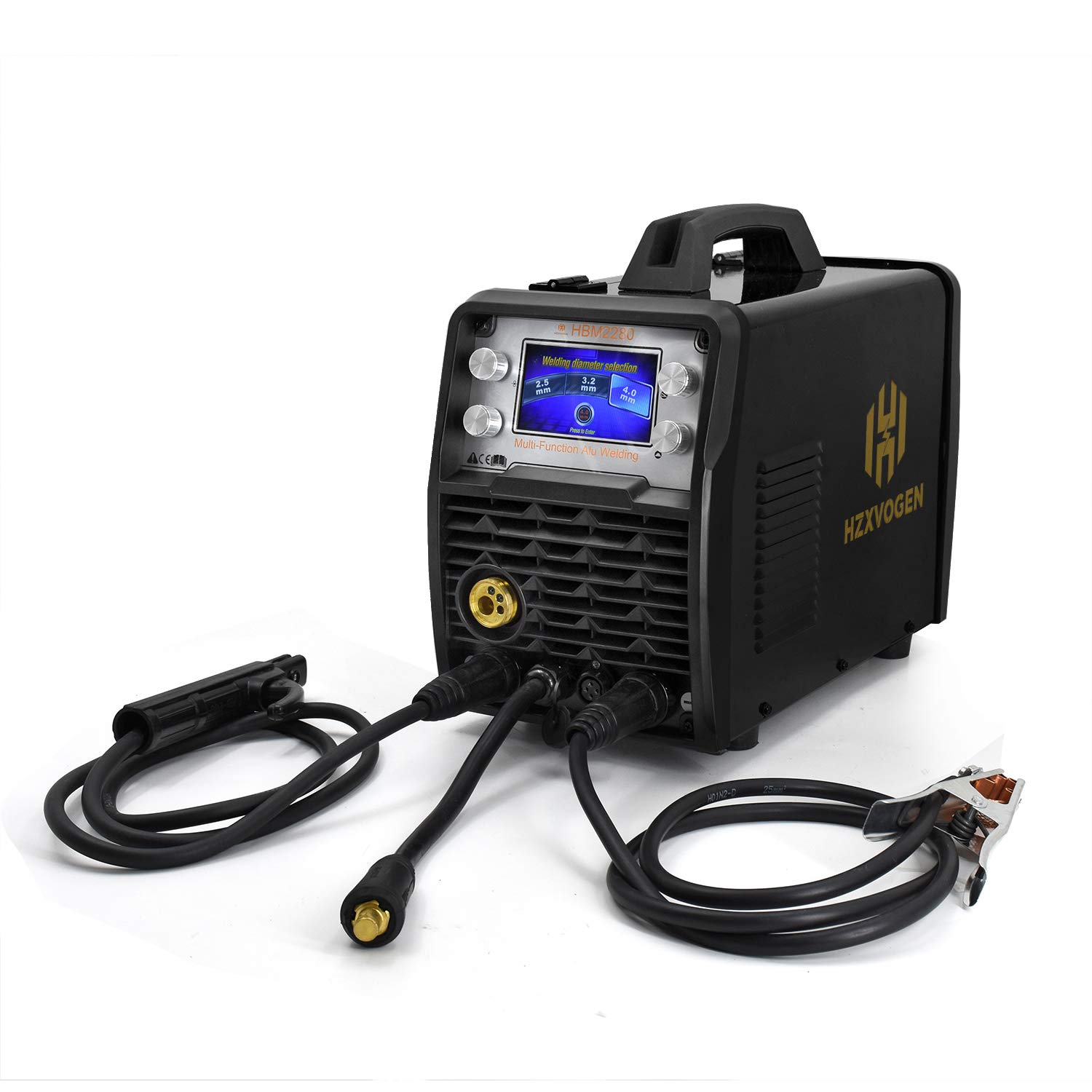 Buy HZXVOGEN MIG Welder 100V/220V 205Amp Weld Aluminum Welder LCD ...
