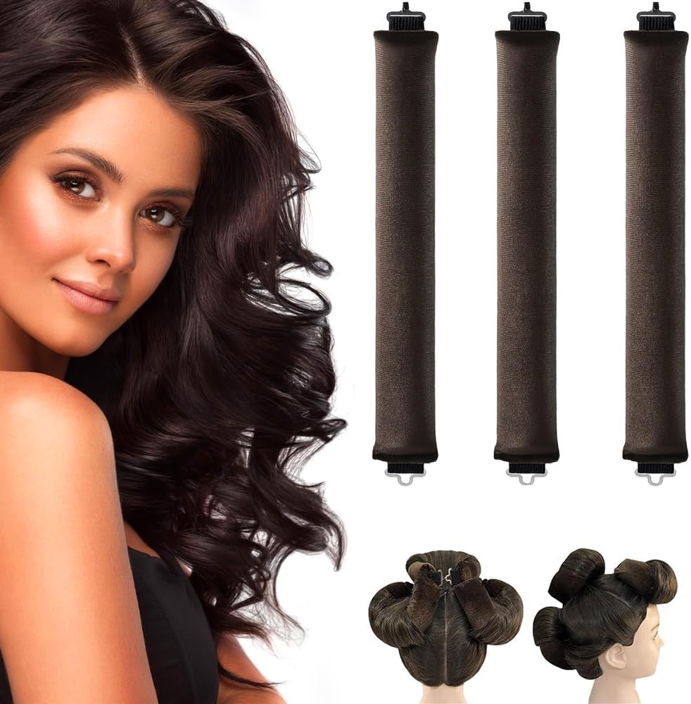 Amazon.com : Rukebu 3PCS Heatless Hair Curler, Flexi Rod, For All Hair ...