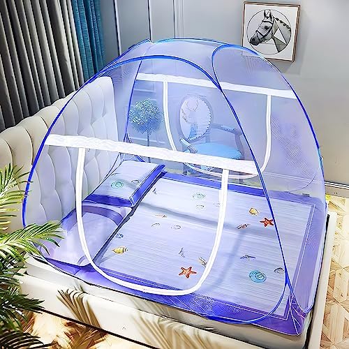 Meadow Mosquito Net for Double Bed | Foldable Machardani for King Size ...