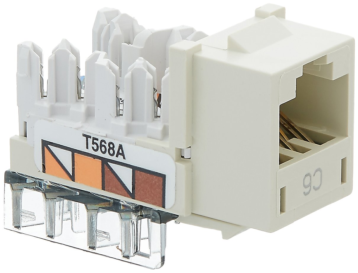 Amazon.co.jp: Hubbell HXJ6OW25 XCELERATOR シリーズ RJ ジャック CAT6 8ポジション ...