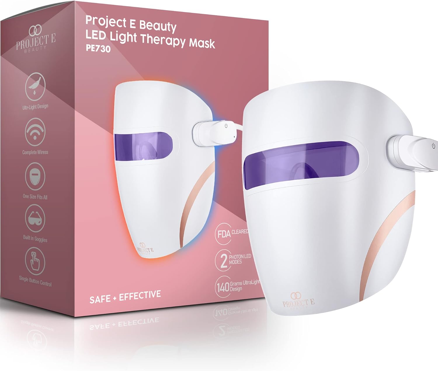 Project E Beauty LED Light Therapy Mask : Amazon.co.uk: Beauty