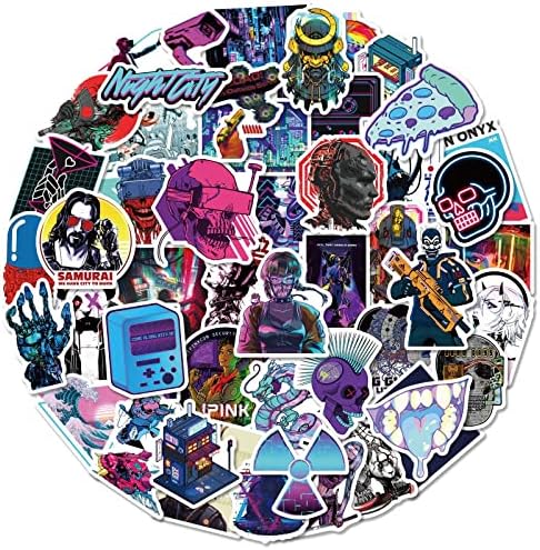 Amazon.com: 50 Pcs - “CYBERPUNK” Premium Stickers Pack for Water ...
