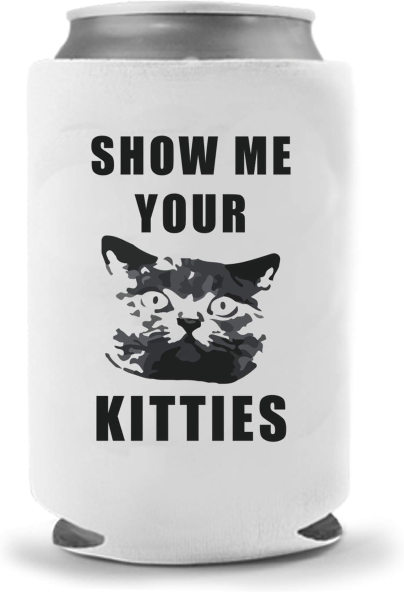 Amazon.com: ThisWear Funny Cat Gifts 2 Pack Can Coolie Drink Coolers ...