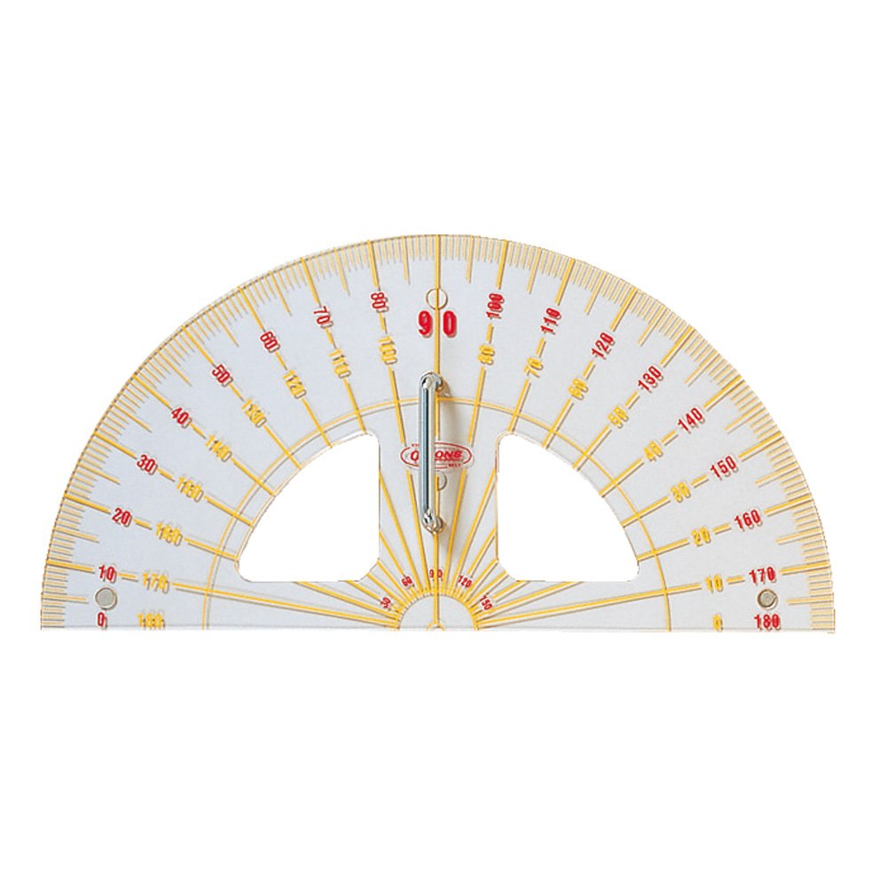 Amazon.com: 共栄プラスチック Kyoei Plastic ORIONS Teacher Protractor GN-100 ...
