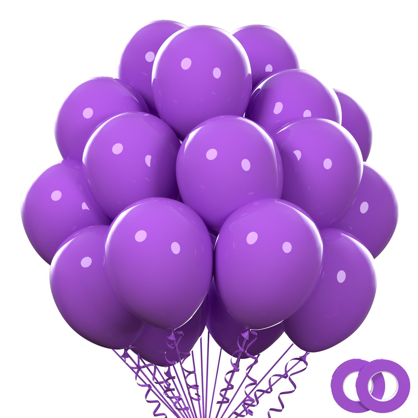 Snapklik.com : Purple Balloons 12inch, 60pcs Purple Helium Latex ...