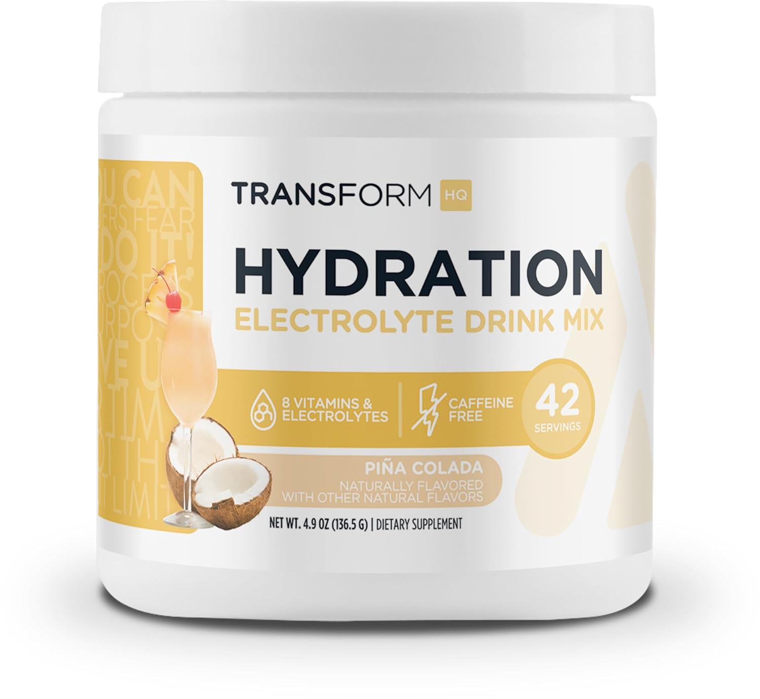 Amazon.com: TransformHQ Hydration 42 Servings (Pina Colada ...