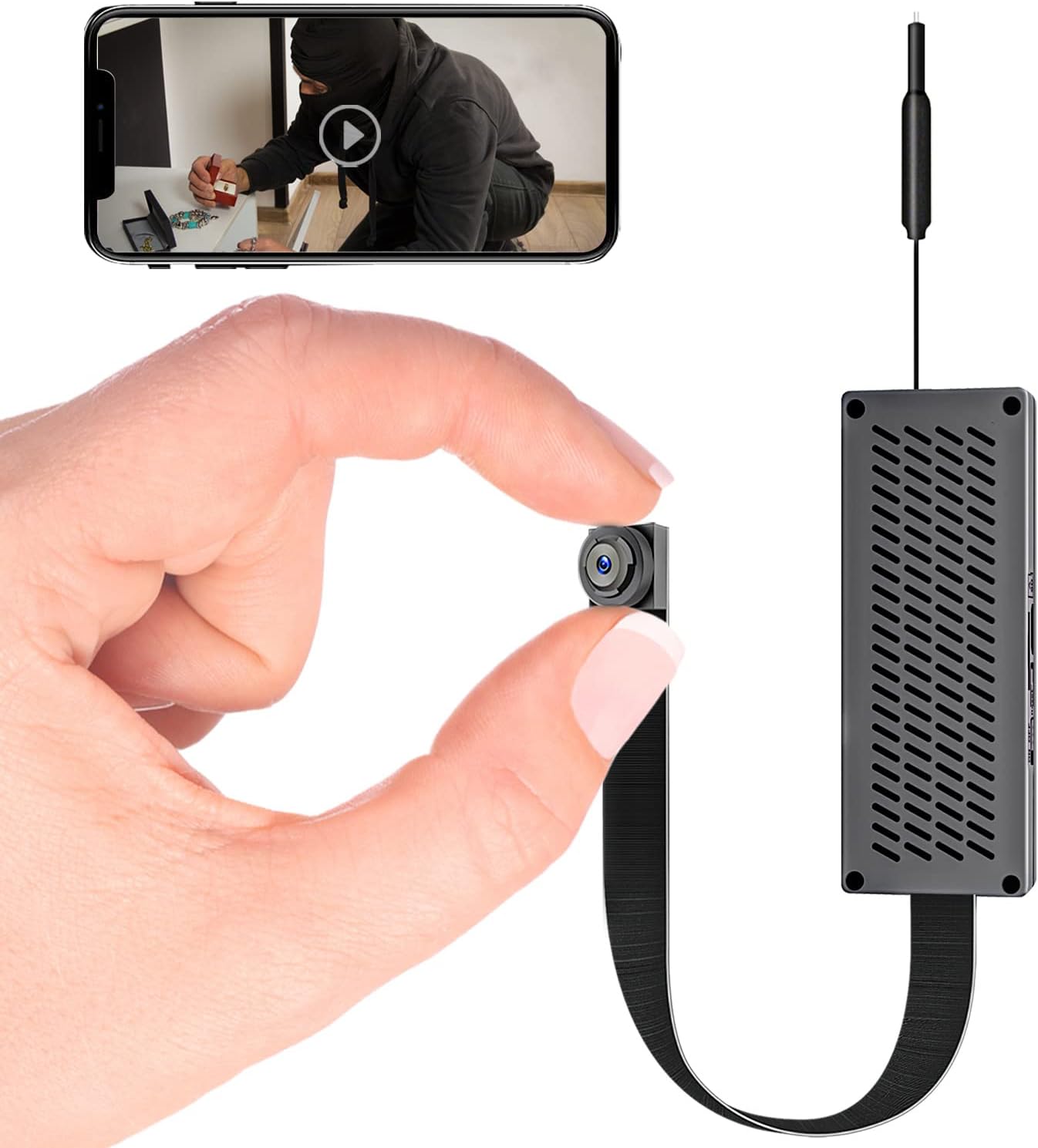 NIYPS Mini Kamera, Full HD 1080P Tragbare Kleine Überwachungskamera ...