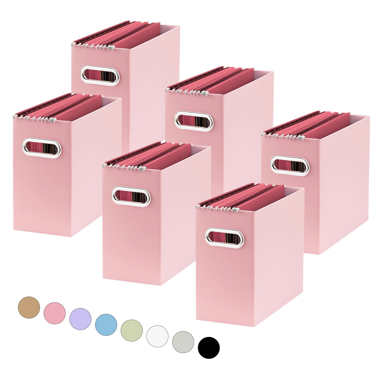 Snapklik.com : Oterri File Organizer, 6 Packs Small Storage Box ...