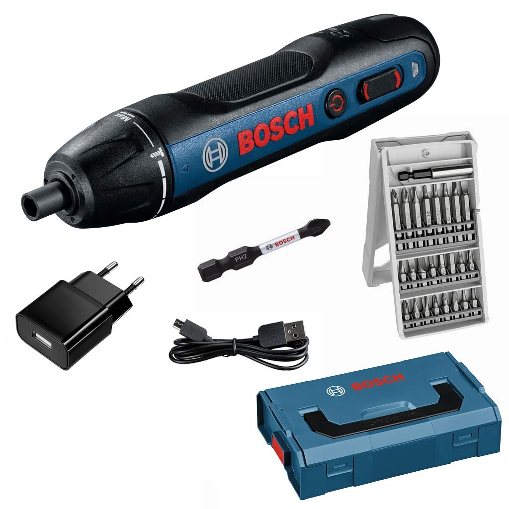 Bosch Professional Bosch GO Cordless Screwdriver (Includes 25-Piece Bit ...