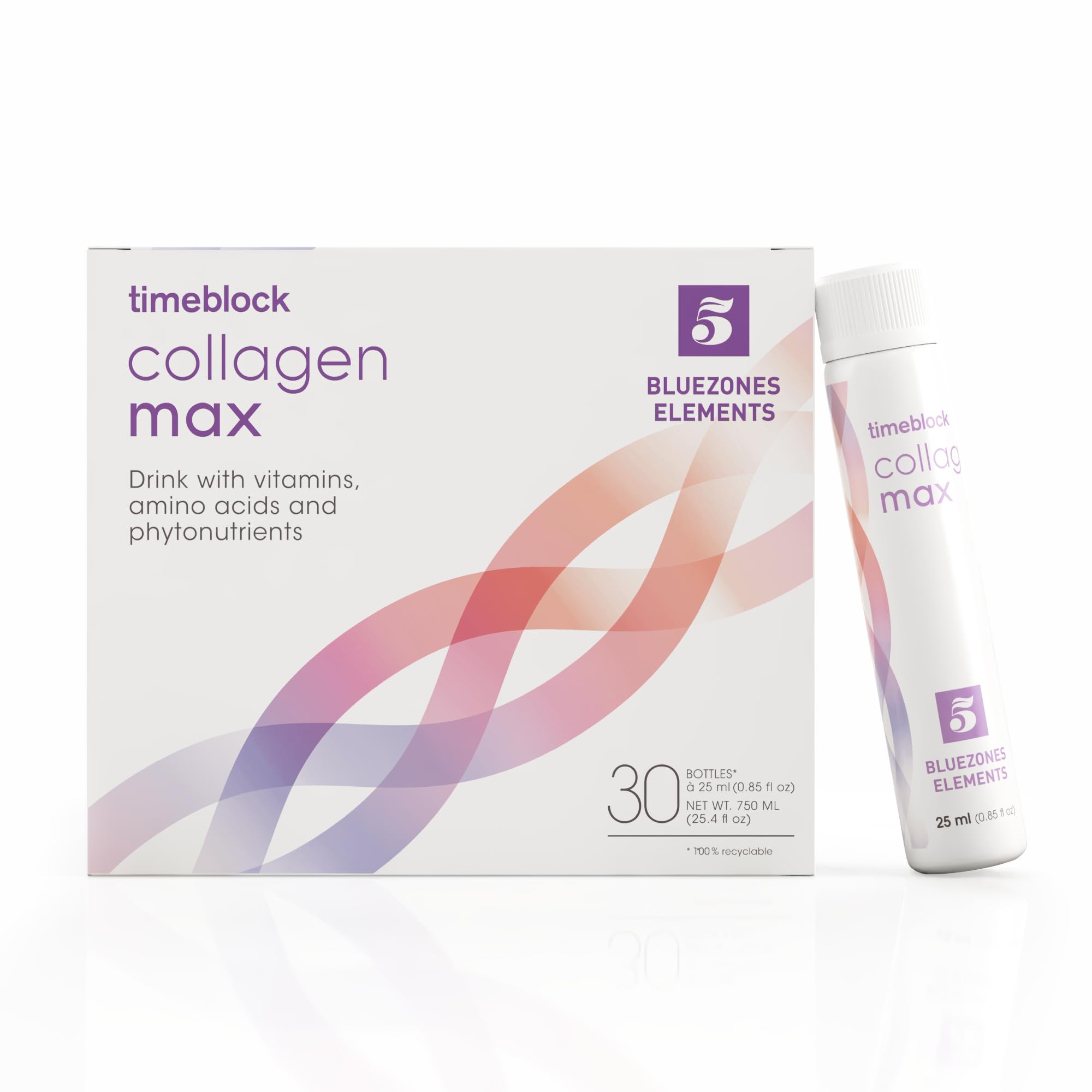 Amazon.com: timeblock Collagen Max Drink with Vitamins, Amino Acids ...