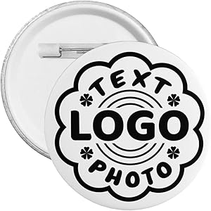 Amazon.com: Custom Badge Pins 1-1000 Pcs Custom Buttons Design Your Own Personalized Pins Button ...
