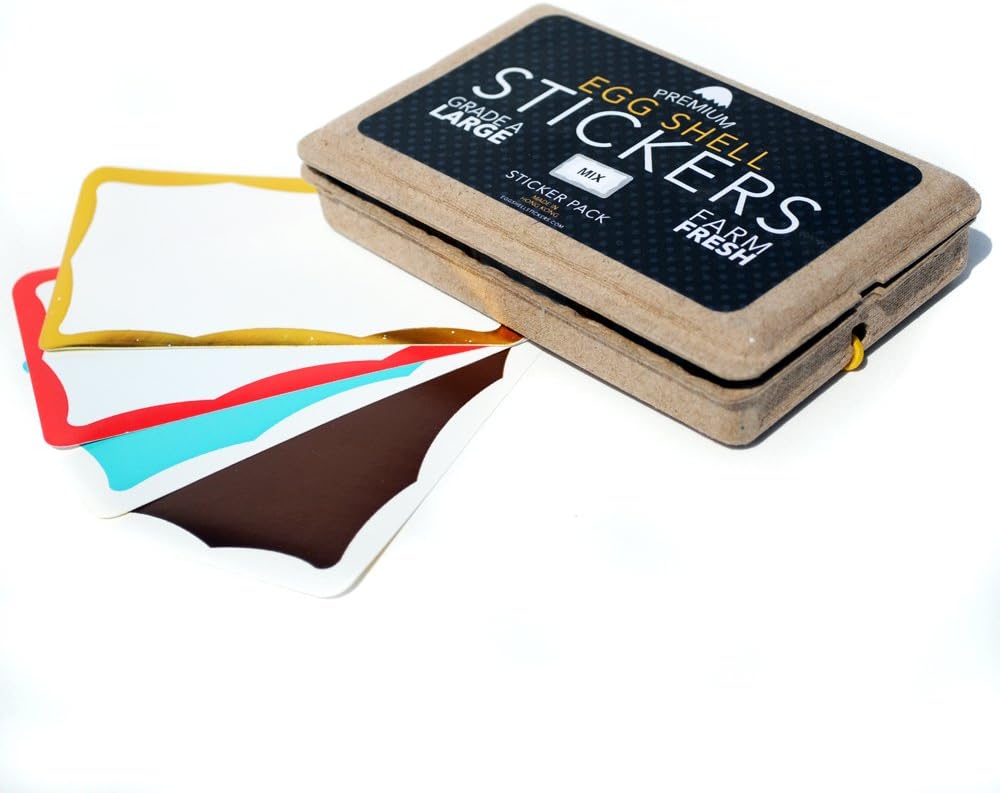 Amazon.com: Egg Shell Stickers Graffiti Label Stickers - 80 Pack ...
