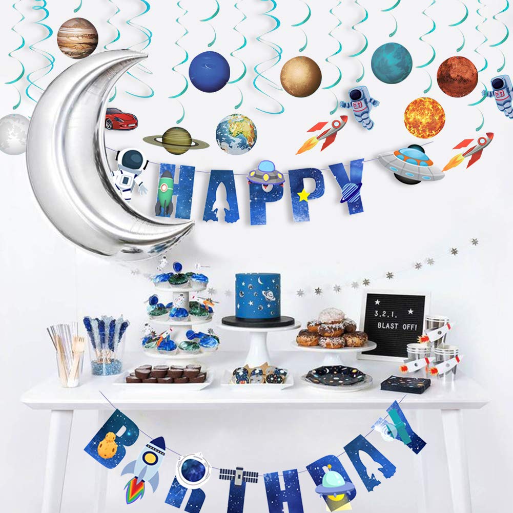 Buy Rainmae Outer Space Solar System Hanging Decoration(30Pack ...