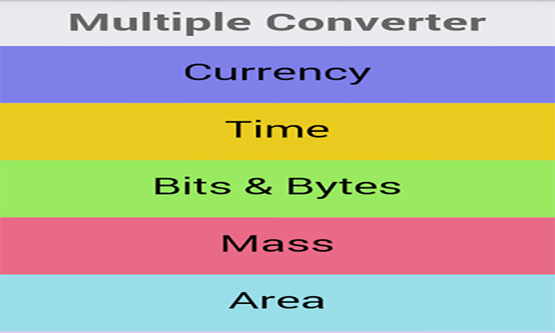 Aplicación Multi Converter en Amazon Appstore
