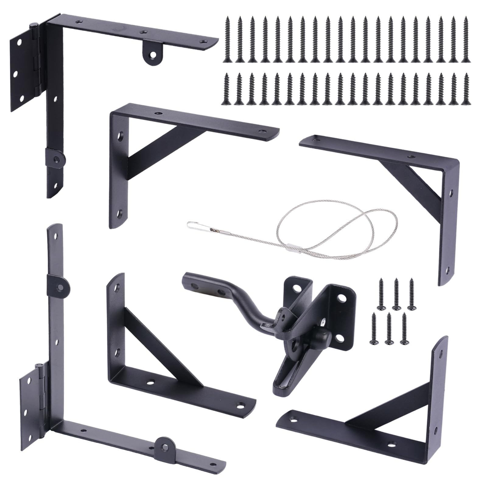 Cartilage 1 Set Anti Sag Gate Corner Brace Frame Kit,Heavy Duty Gate ...