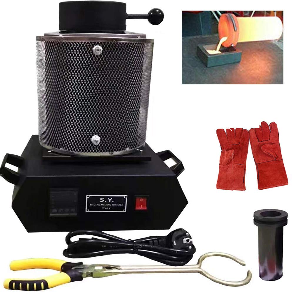 Buy Gold Melting Furnace 1600W Digital Melting Furnace Machine 1100 ...