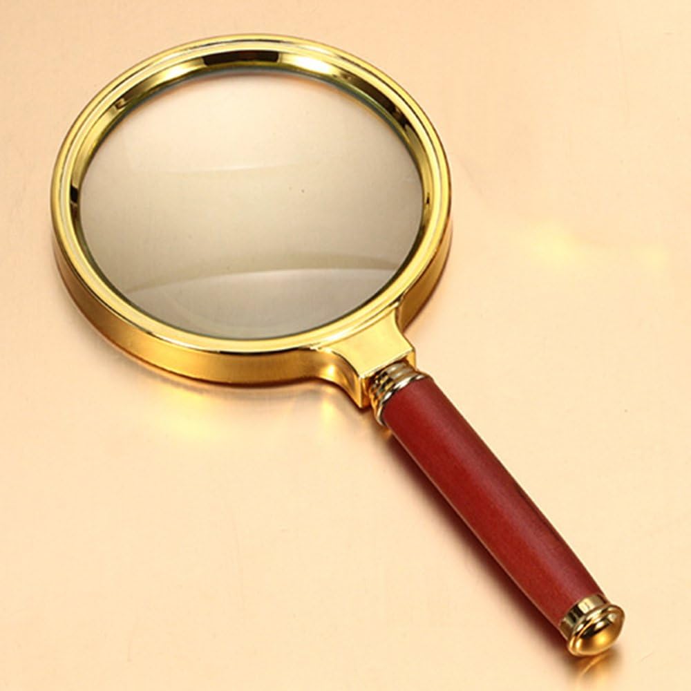 Amazon.com: Magnifying Glass 6X + 8X Magnification Magnifier Handheld ...