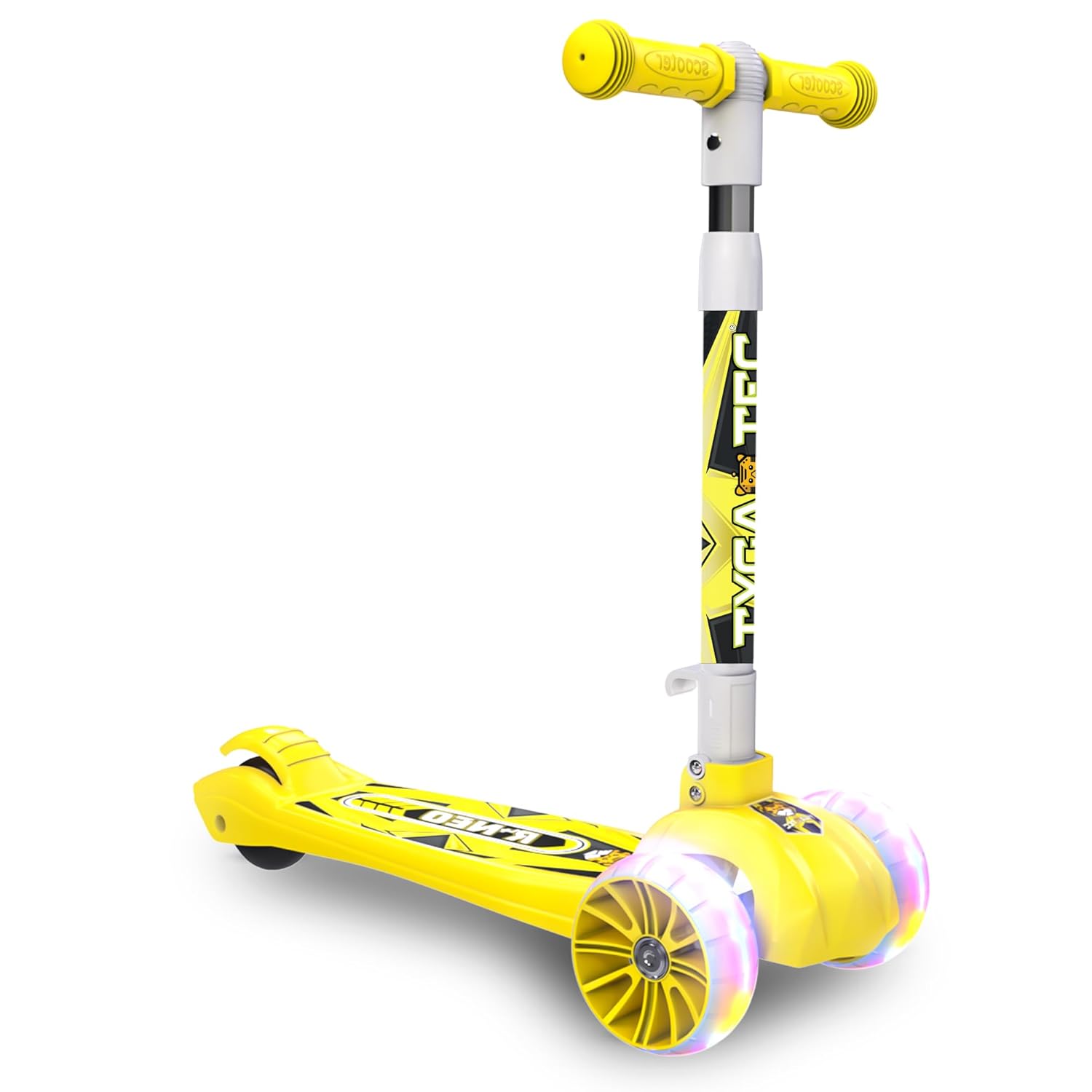 Buy Tygatec 3 Wheel Kids Scooter for Year 3 to 14, LED Magic Wheels ...