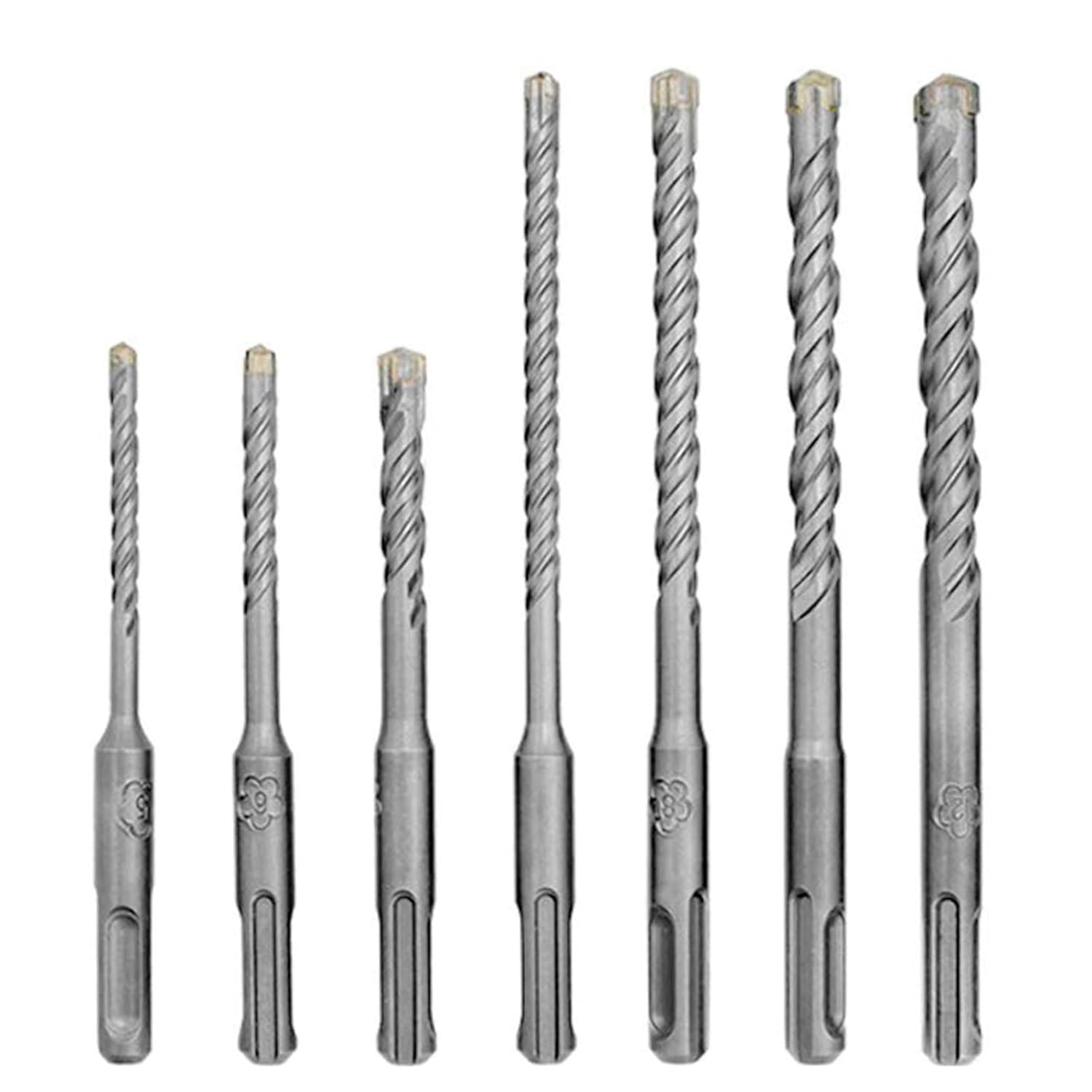 SDS-Plus Bohrer Set Hammerbohrer Betonbohrer Beton Hartmetall Spitze ...