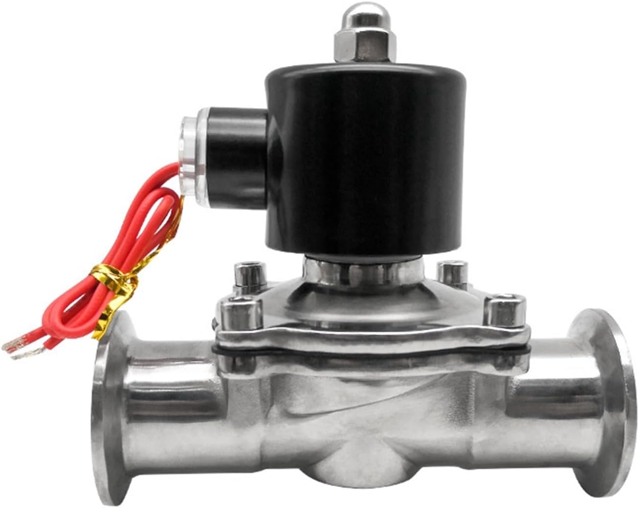 Amazon.com: 3/4" Stainless Steel Nomally Closed Clamp Type Sanitary ...