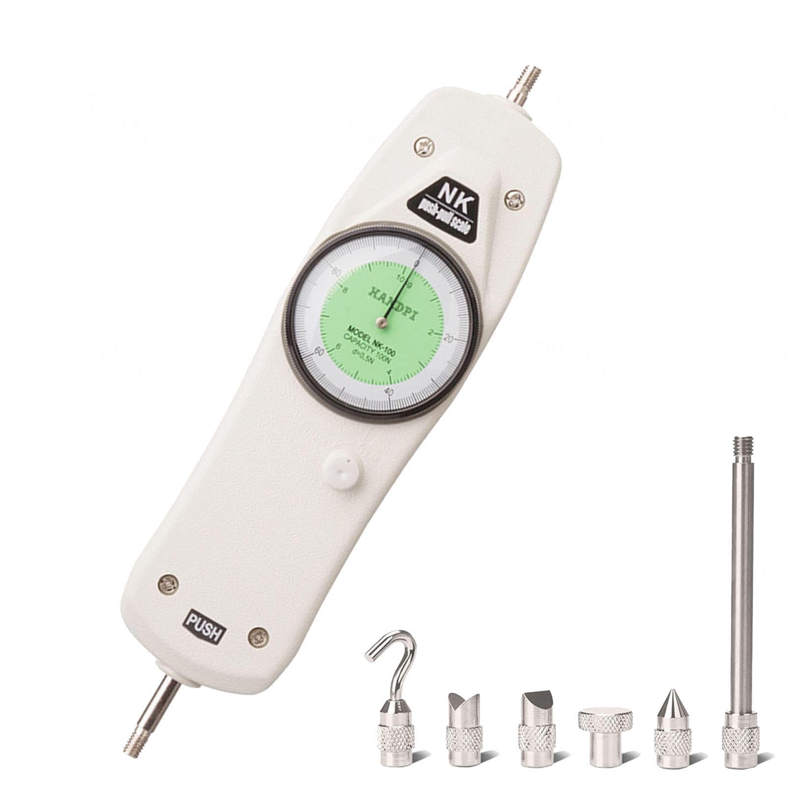 Buy 10N Force Gauge, Push Pull Force Gauge Meter Analog Dynamometer, ± ...