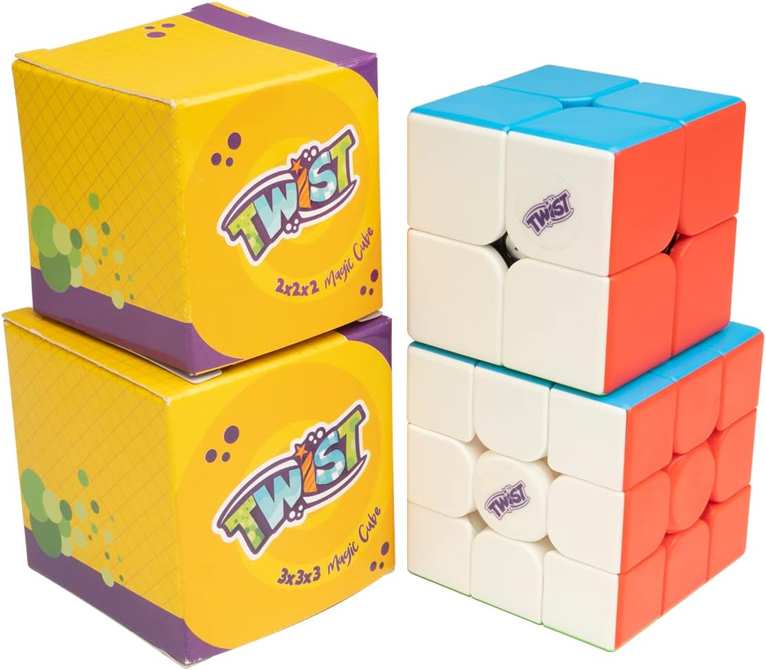 Cubelelo Twist 2x2 & 3x3 Dynamic Duo Speed Cube Set | Ultimate Brain ...