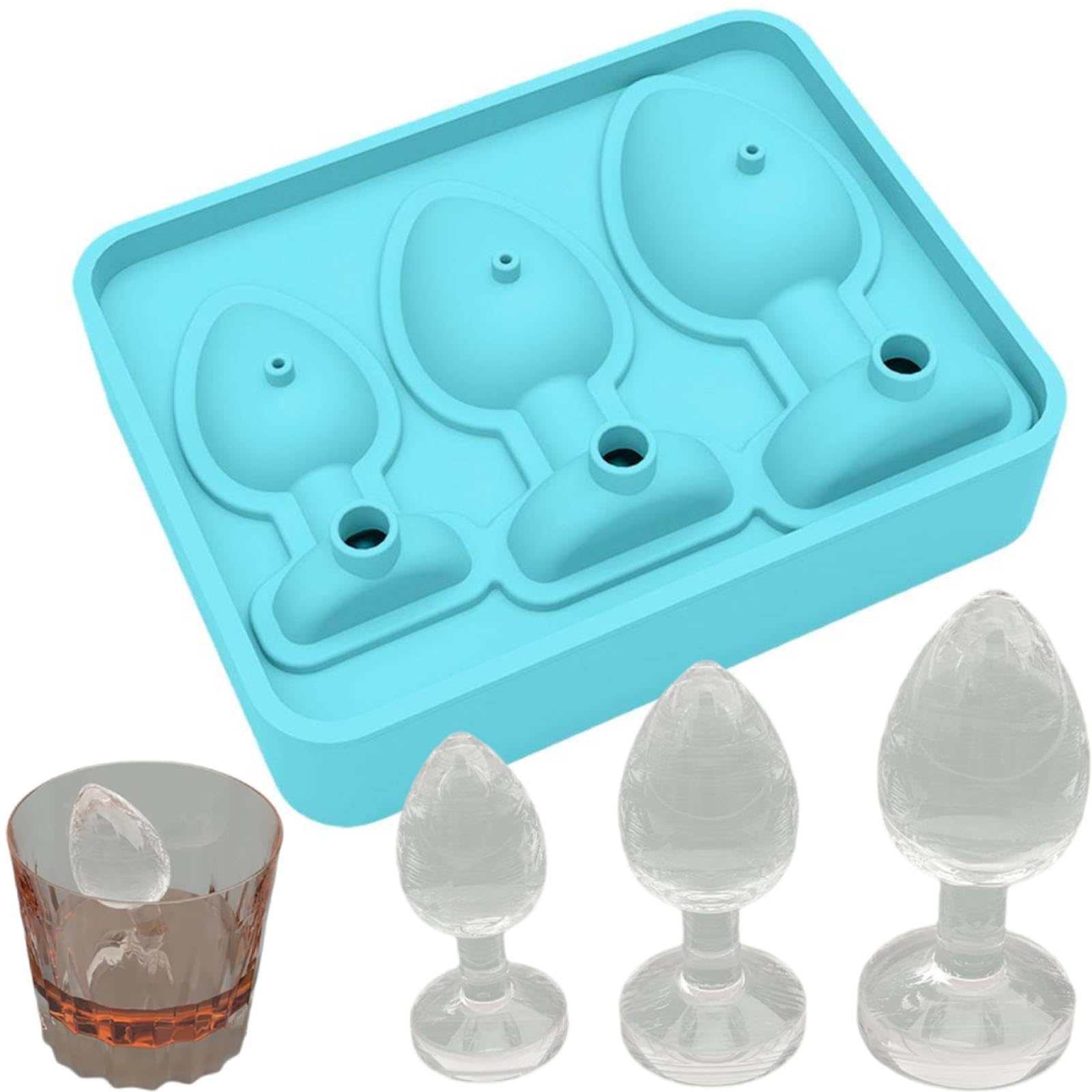 Amazon.com: Silicone Funny Ice Cube Mold Butt Plug Shaped Ice Mold Tray ...