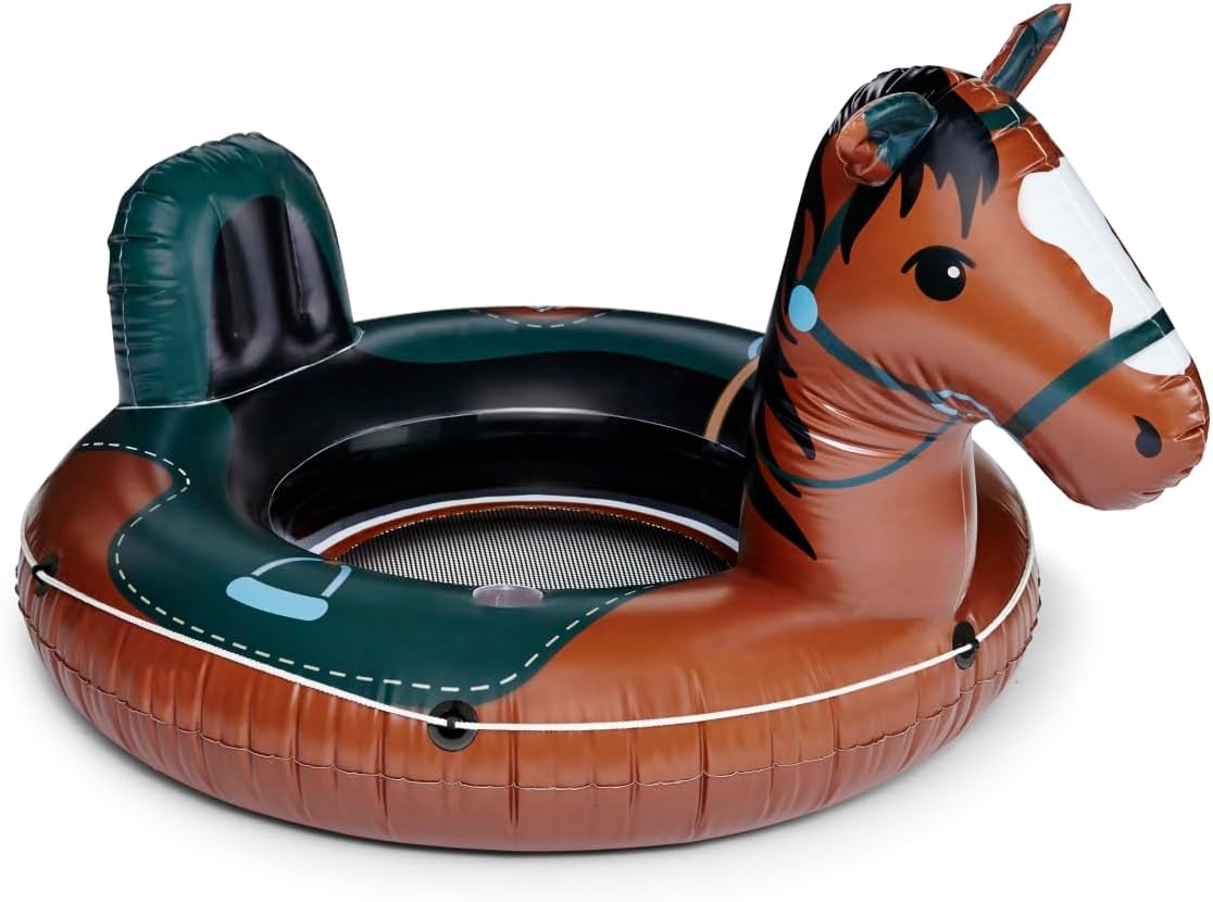 Amazon.com: BigMouth Inc. Buckin' Bronco River Tube, Inflatable Raft ...