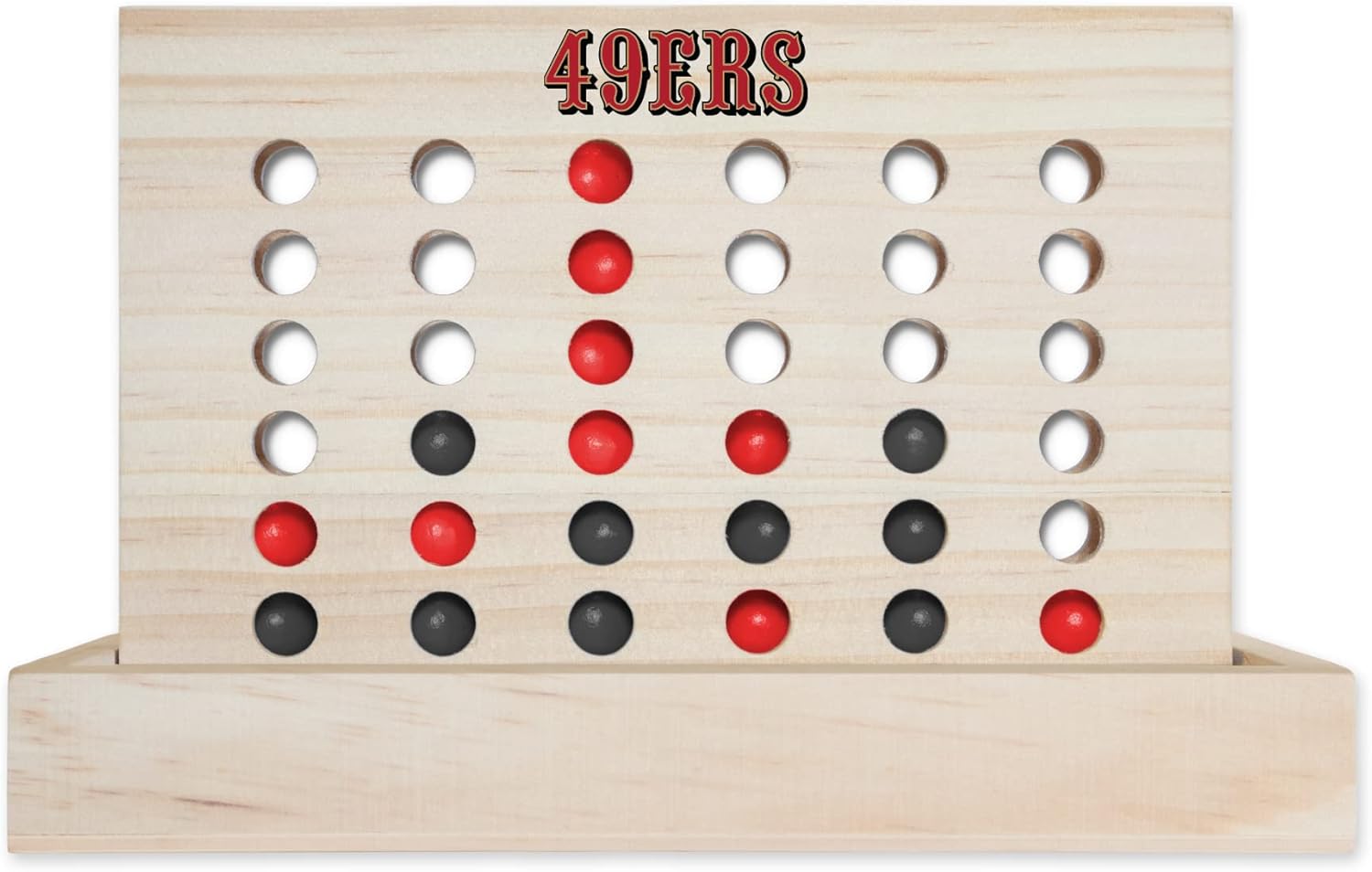 Rico Industries NFL Wooden 4 in a Row Board Game Line up 4 Game Travel ...