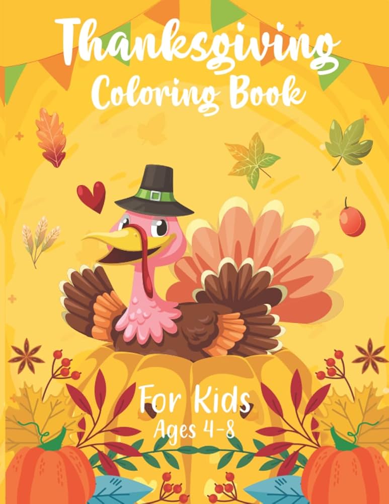 coloring book pages thanksgiving