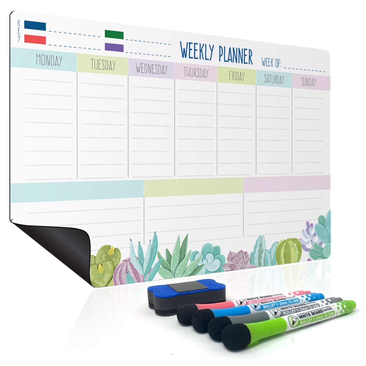 Buy Joejis Magnetic Weekly Whiteboard Meal Planner Organiser Easy 
