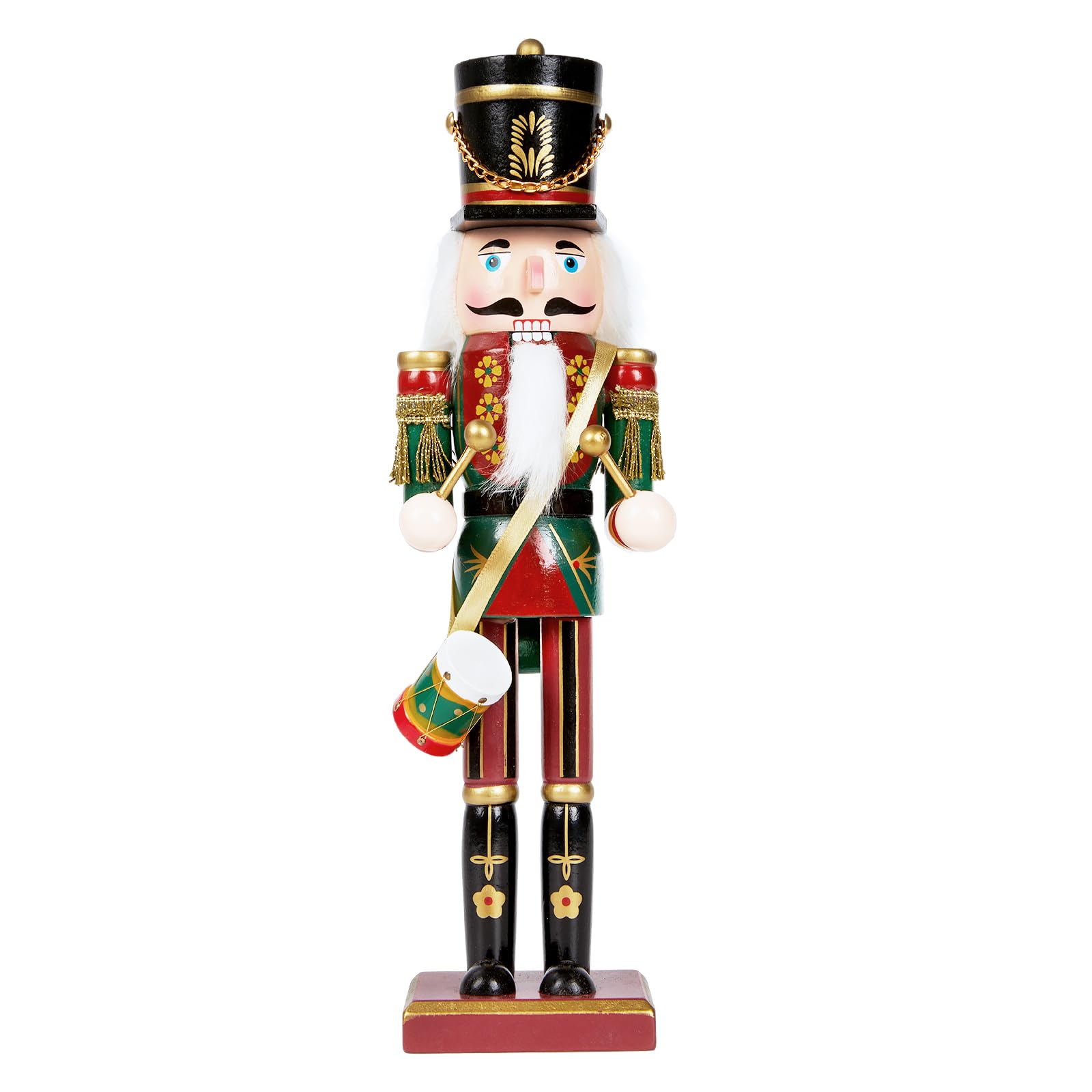 Amazon.com: Christmas Drummer Nutcracker - Wooden Classic Nutcrackers Decor 12Inch Vintage ...