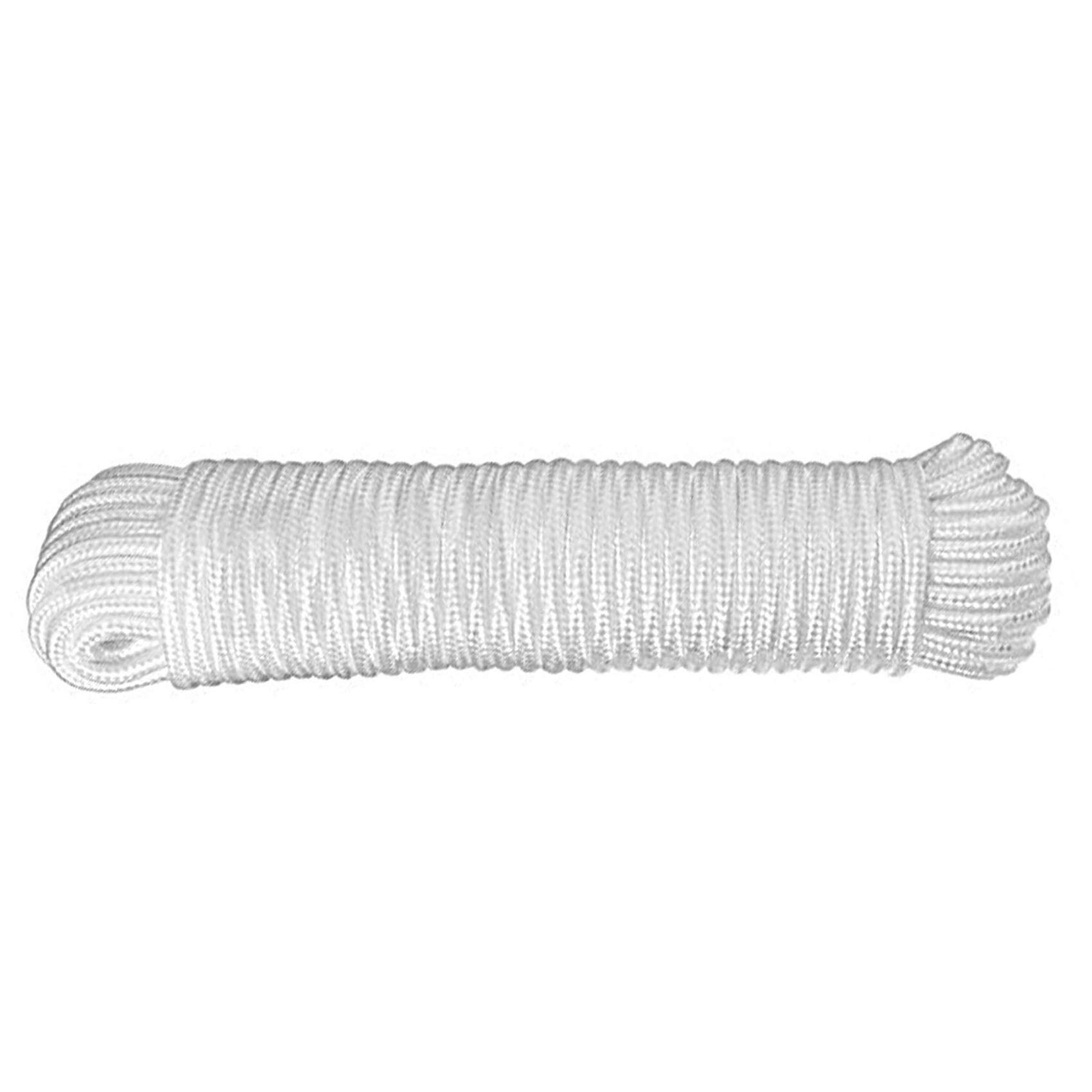 Amazon.com: 6mm (1/4 inch) Nylon Braided,Multi-Purpose Flagline Rope ...