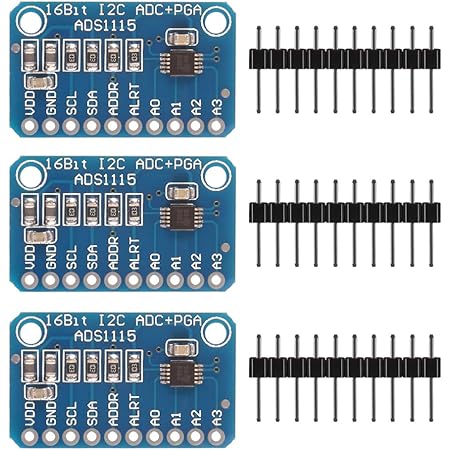 Amazon.com: HiLetgo ADS1115 16 Bit 16 Byte 4 Channel I2C IIC Analog-to-Digital ADC PGA Converter ...