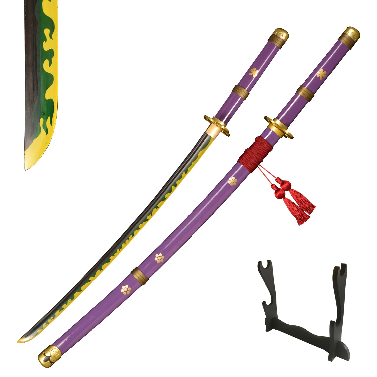 Snapklik.com : Anime Cosplay Roronoa Zoro Yama Enma Hand Forged Katana ...