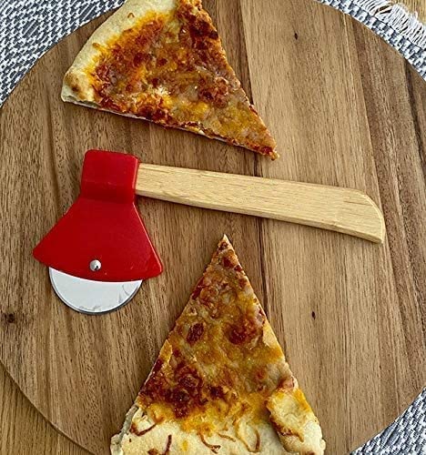 Buy Axe Shaped Pizza Cutter with Sharp Rotating Blade. by Titli Store ...