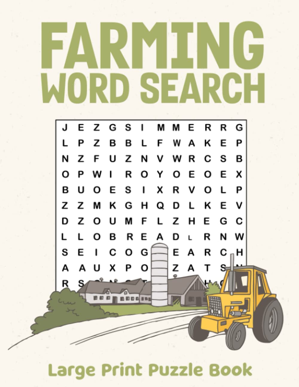 Farming Word Search Large Print Puzzle Book: Farm Life Word ...