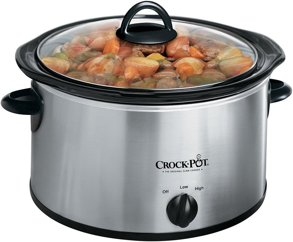 Amazon.com: Crock-Pot 3040-BC 4-Quart Round Manual Slow Cooker ...