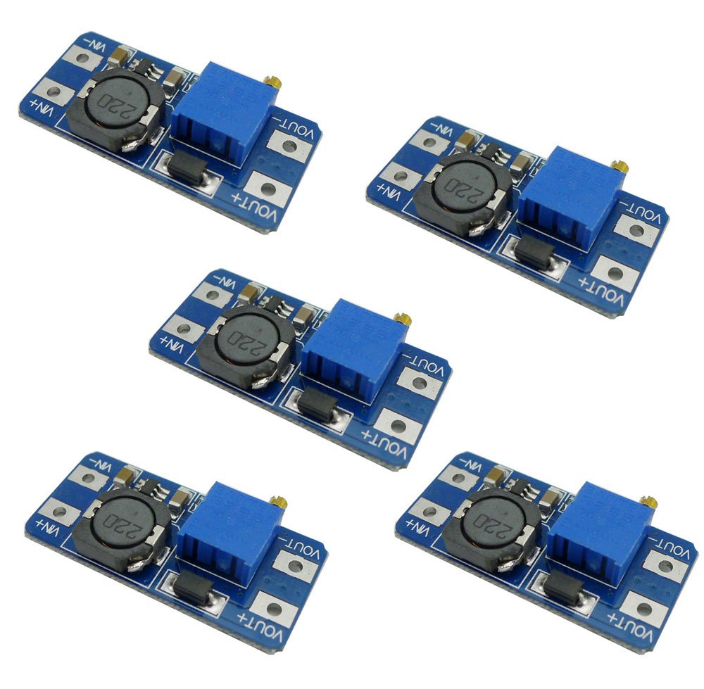 DC To DC Power Step Down (Buck) Voltage Regulators 5-Pack MT3608 DC-DC ...