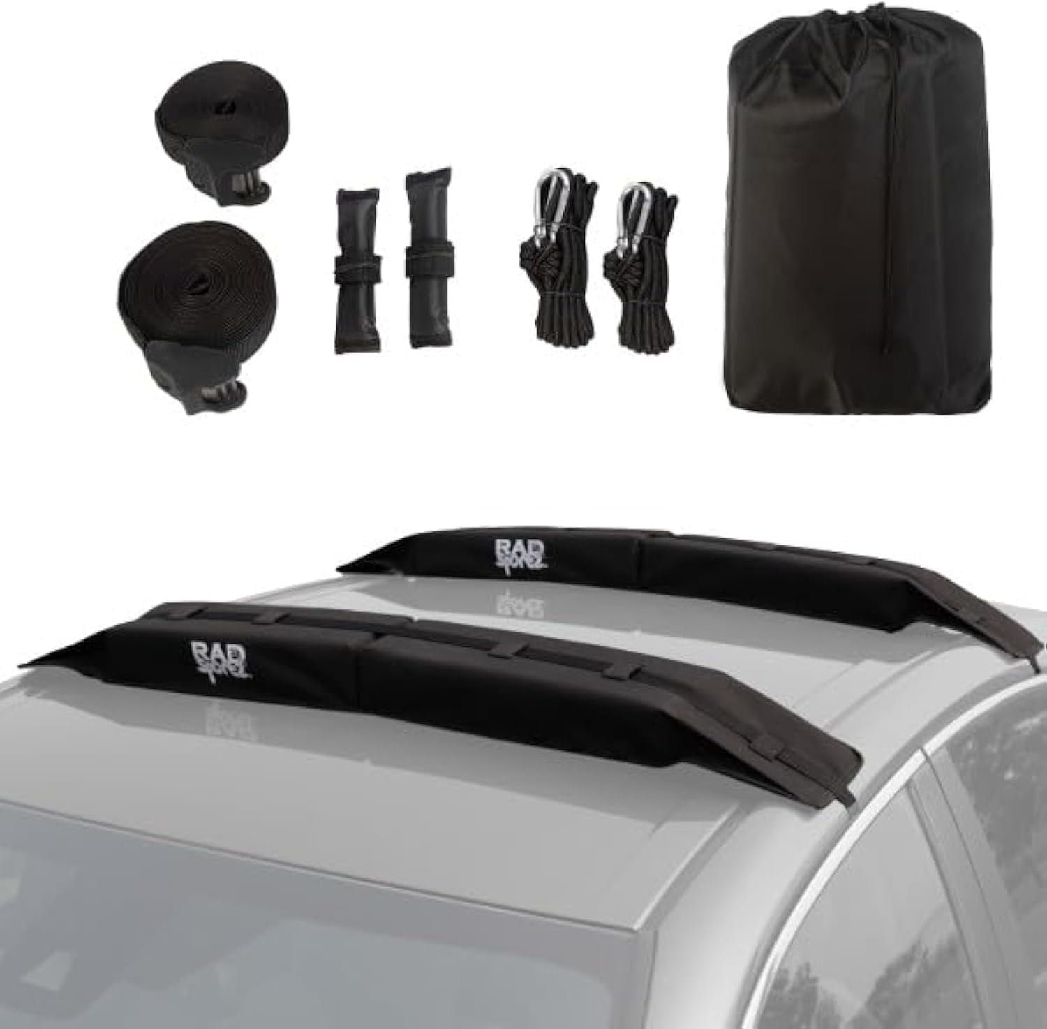 Amazon.com: Kayak Roof Rack - Universal Quick Loop Straps and ...