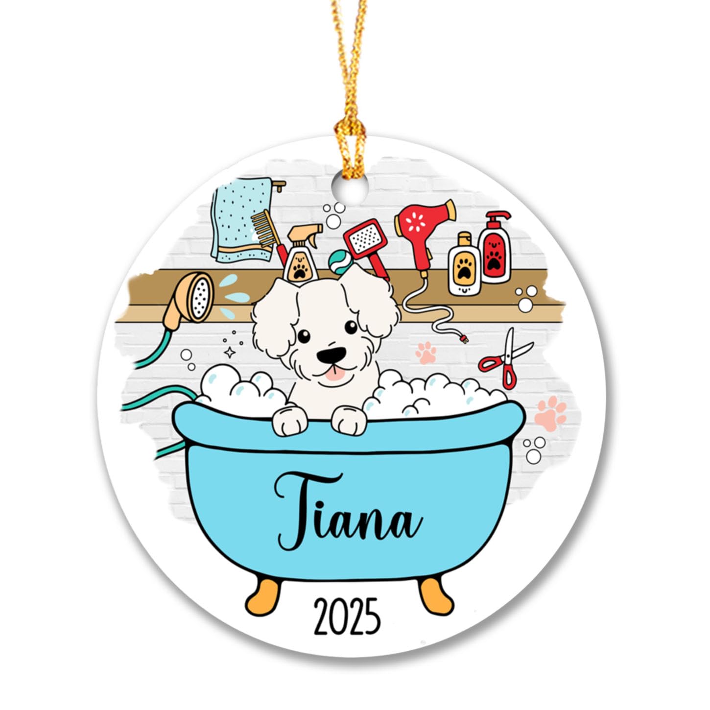 Amazon.com: Personalized Dog Groomer Ornament Gift for Christmas Tree ...