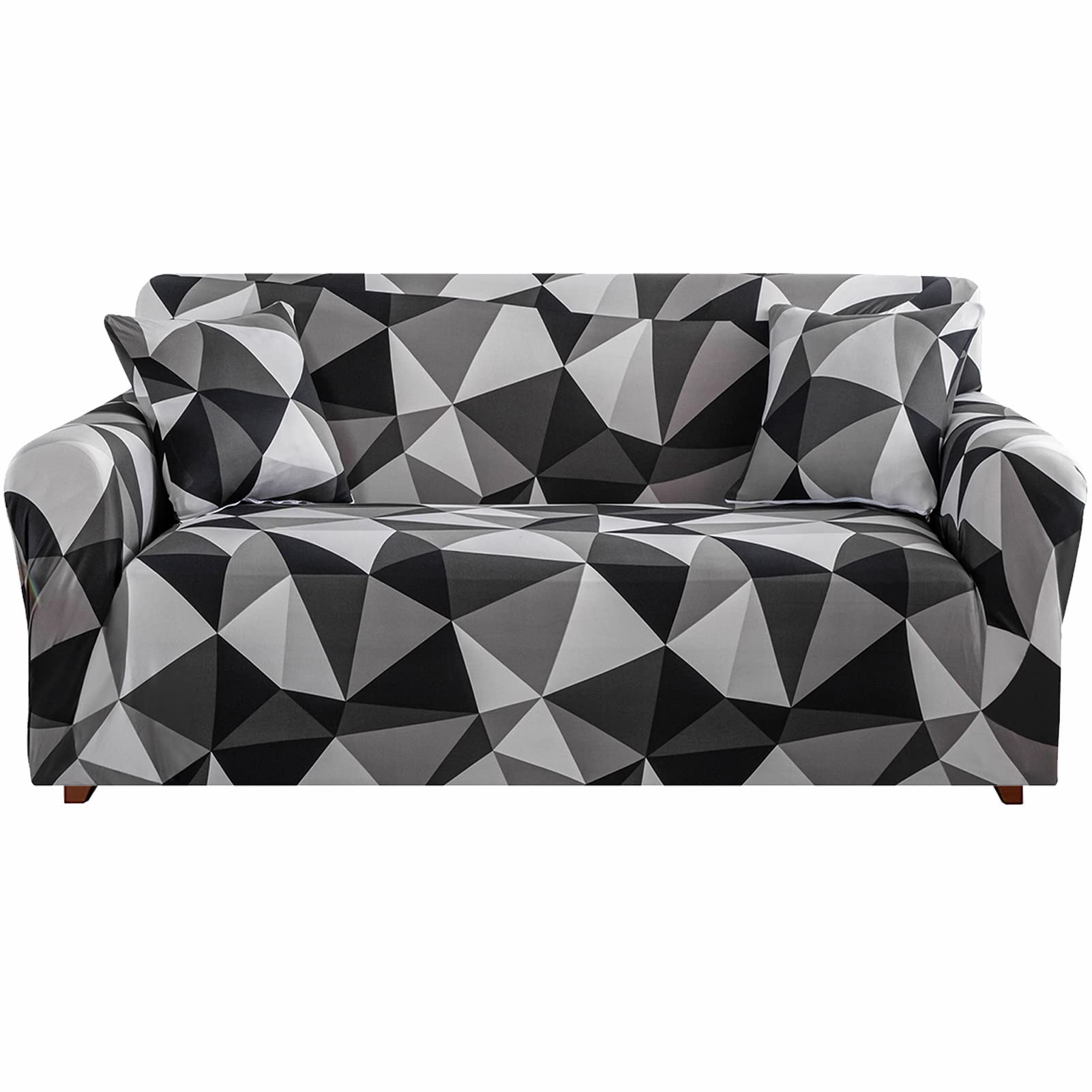 Teynewer 1-Piece Fit Stretch Sofa Cover, Sofa Slipcover Elastic Fabric ...