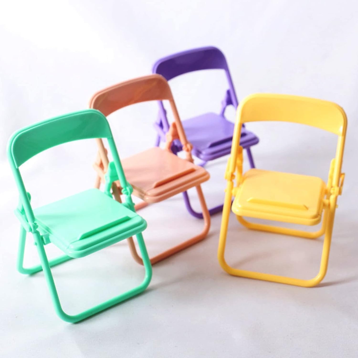 Amazon.com: 5Pcs Colourful Simulation Mini Folding Back Small Chair ...