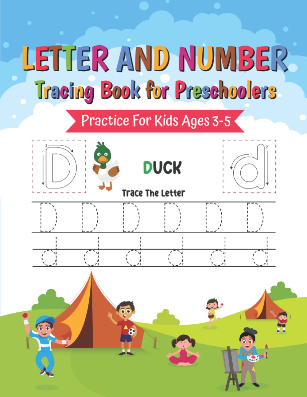 Buy Letter and Number Tracing Book for Preschoolers: Letters from A to ...