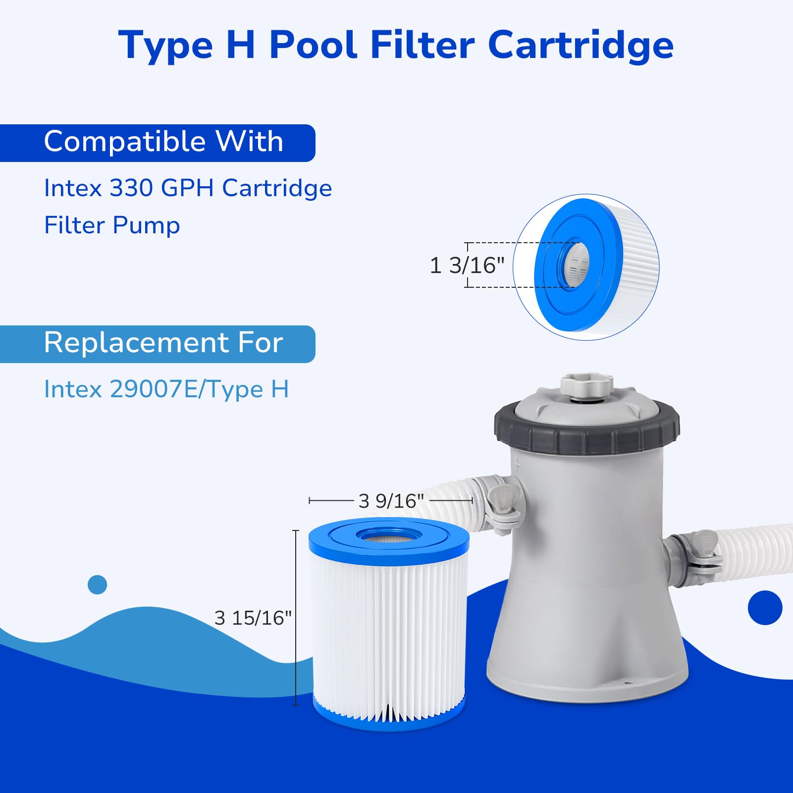Snapklik.com : Fil-fresh Type H Pool Filters Cartridge Compatible
