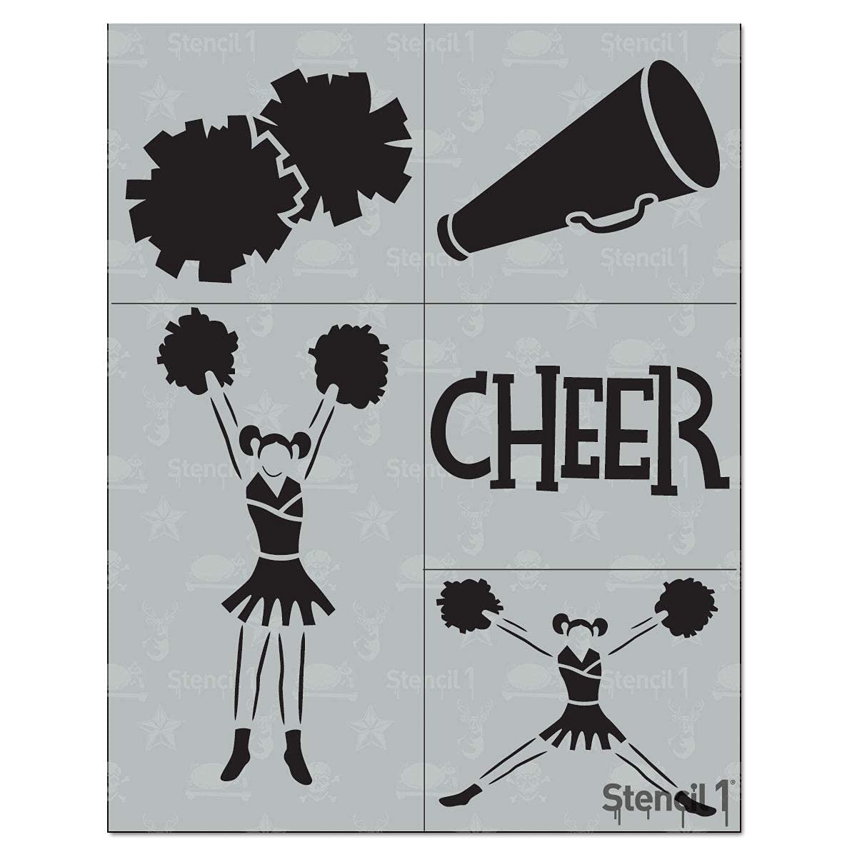 Straddle Position Cheerleading Clipart