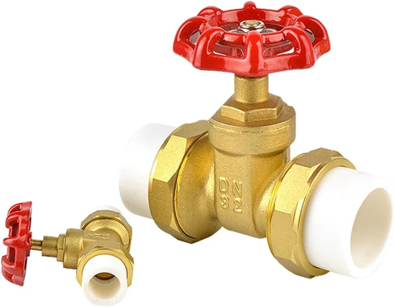 Amazon.com: PPR Brass Gate Valve PPR20/25/32/40/50/63 Melt Double Union Tap Water Pipe Switch ...